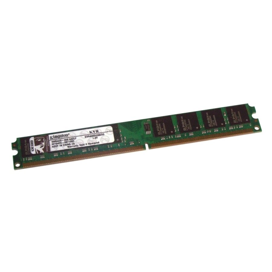 Оперативная память Kingston ValueRAM 2 ГБ DDR2 800 МГц DIMM CL6 KVR800D2N6/2G