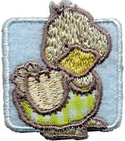 HKM 31255/1SB Термоаппликация "Утка", 4 х 2.5 см