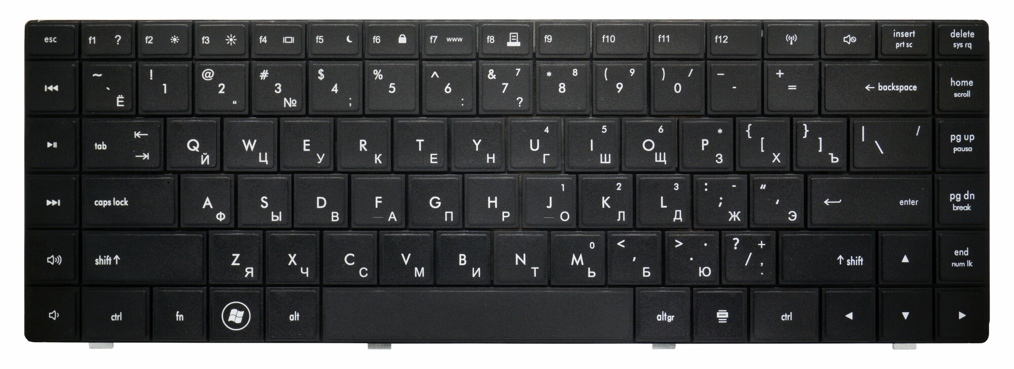 Клавиатура для ноутбука HP Compaq 620, 621, 625 черная