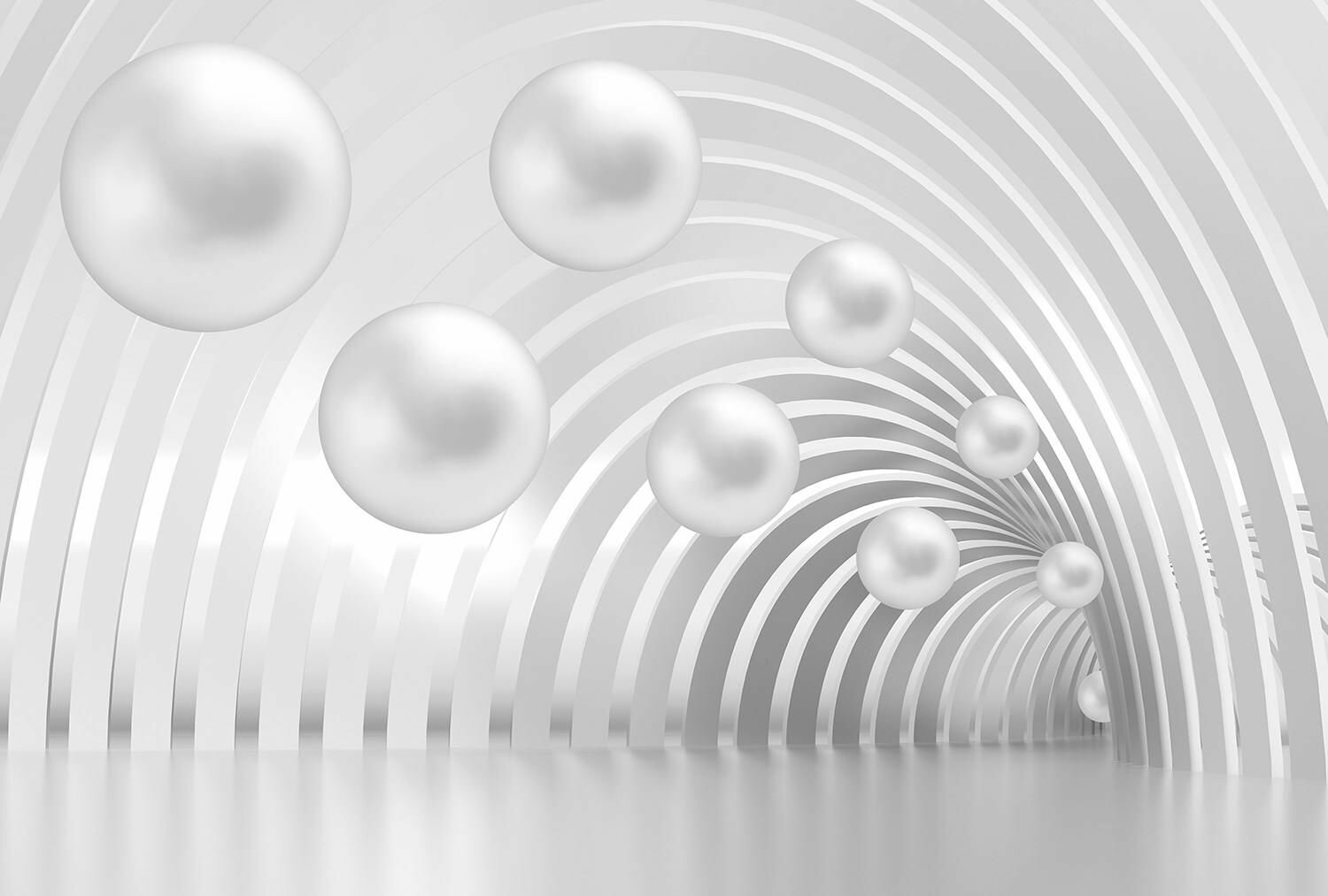 Фотообои/ F-117 Шары в длинном тоннеле 400х270-1Divino