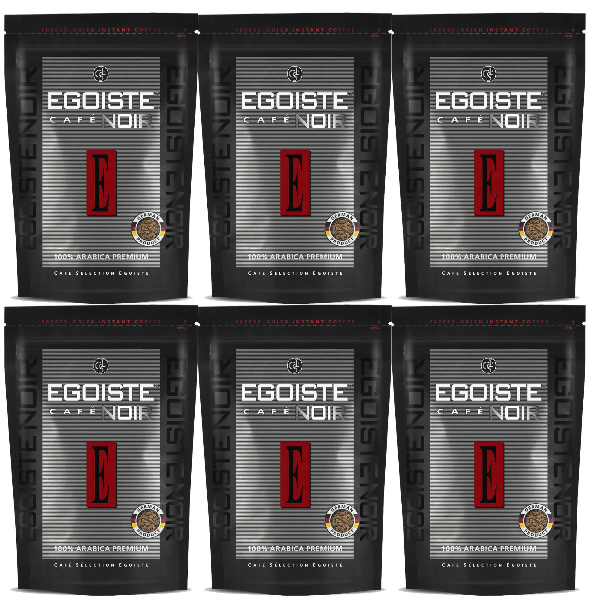 Кофе растворимый Egoiste Noir 70 г, 6шт