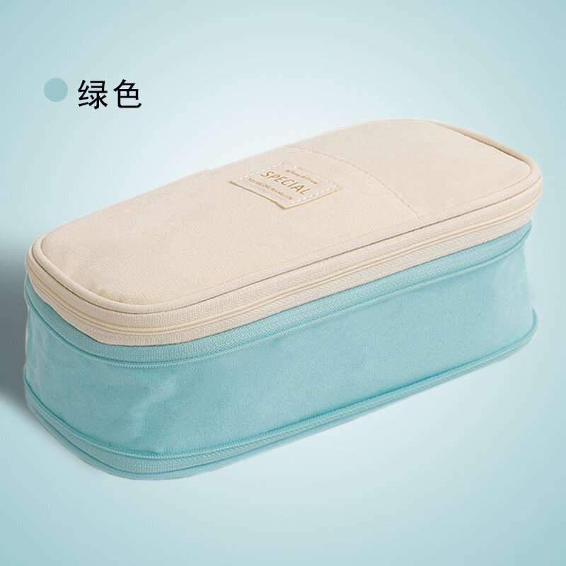 Пенал для карандашей, двухслойный, выдвижной, цвет макарон, Япония, Южная Корея