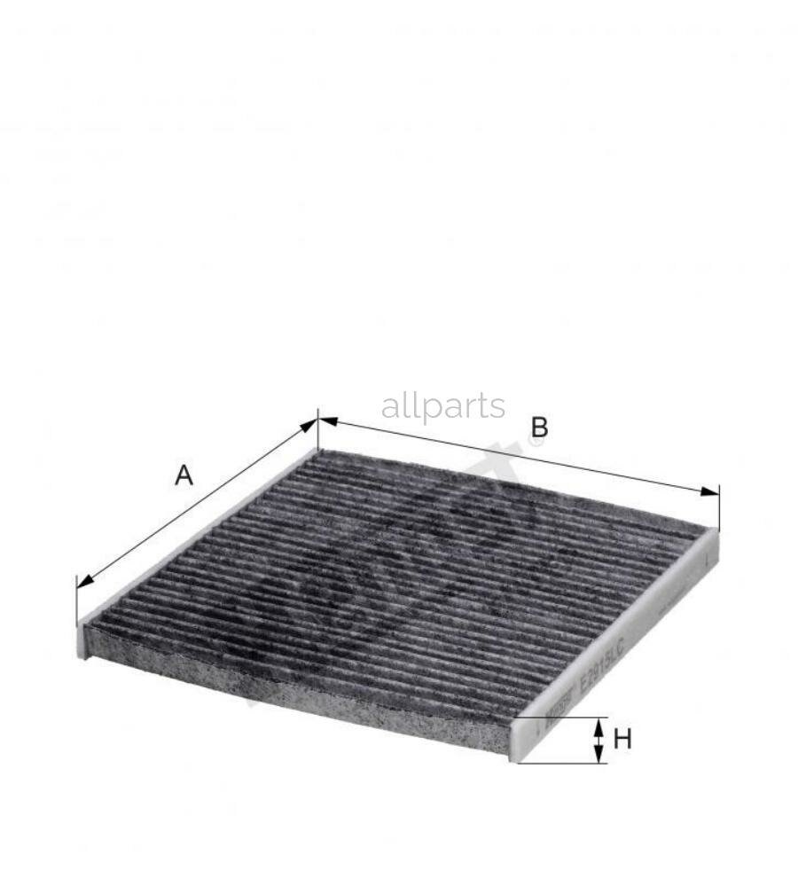 HENGST FILTER E2915LC Фильтр салона угольный LEXUS: RX 03-08 \ SUBARU: LEGACY IV 03-, OUTBACK 03-09, TRIBECA 05-\ TOYOTA: CAMRY 01-06, CAMRY седан 06-11, CELICA 99-05,