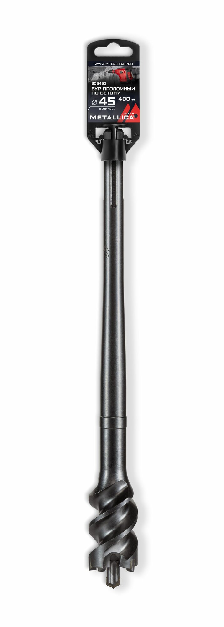 Бур проломный по бетону SDS-max METALLICA Ultra 45 х400/260 мм