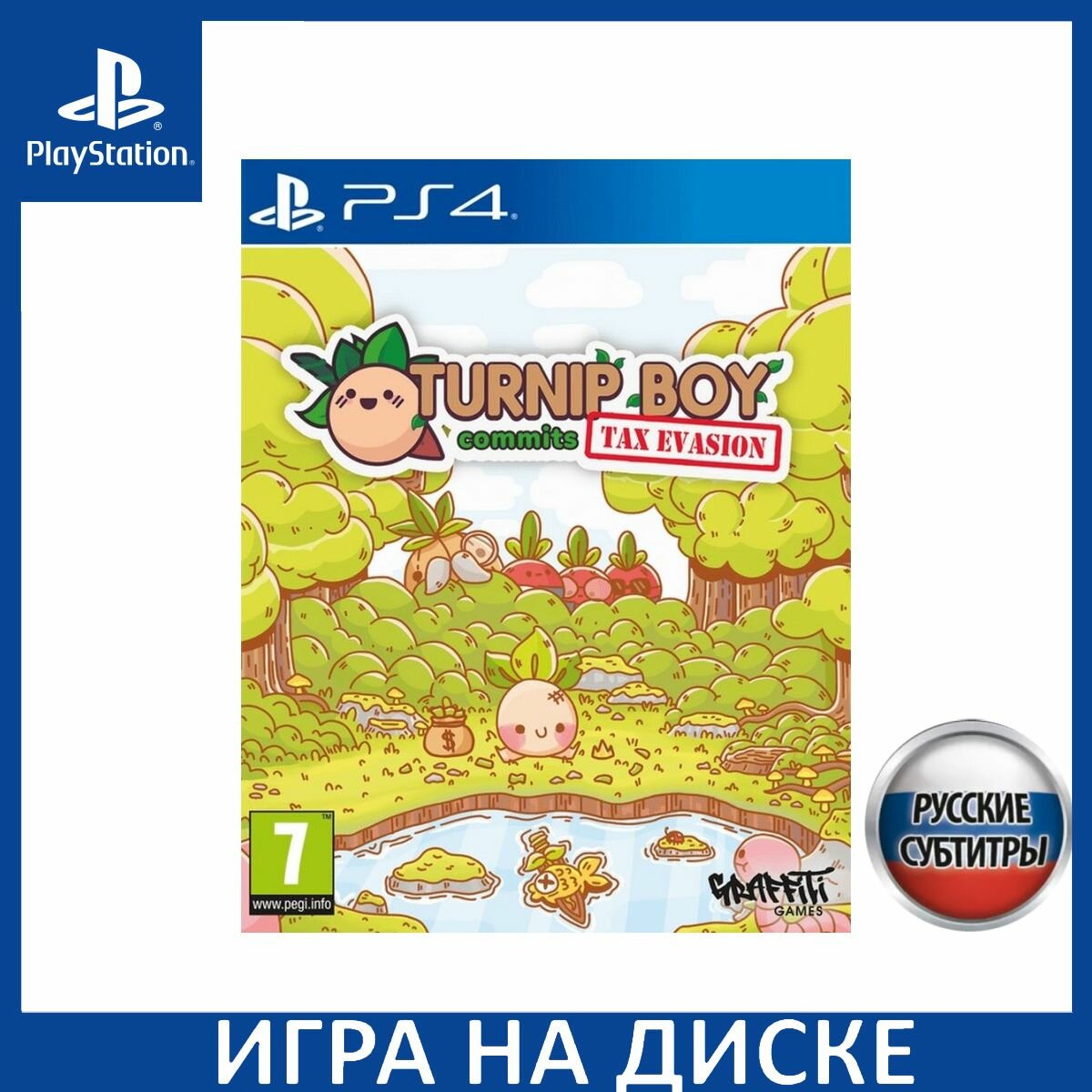 Игра Turnip Boy Commits Tax Evasion PS4 Русская Версия Диск на PlayStation 4