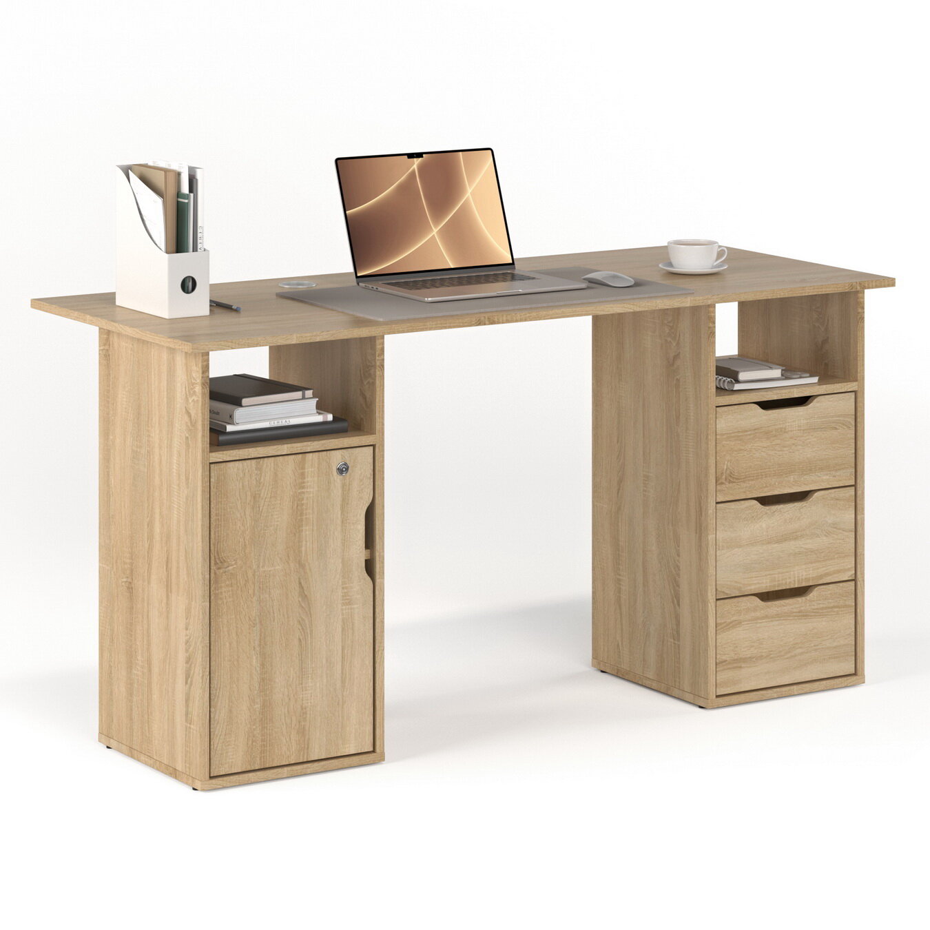 Стол письменный БАНГА-75 Дуб Сонома