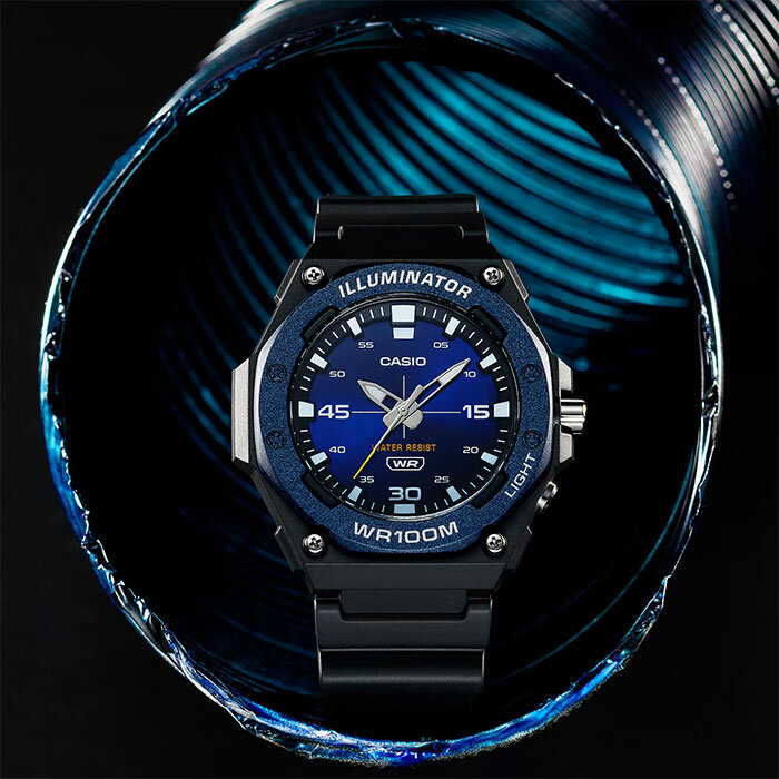 Наручные часы CASIO Collection, синий, черный — фото 1