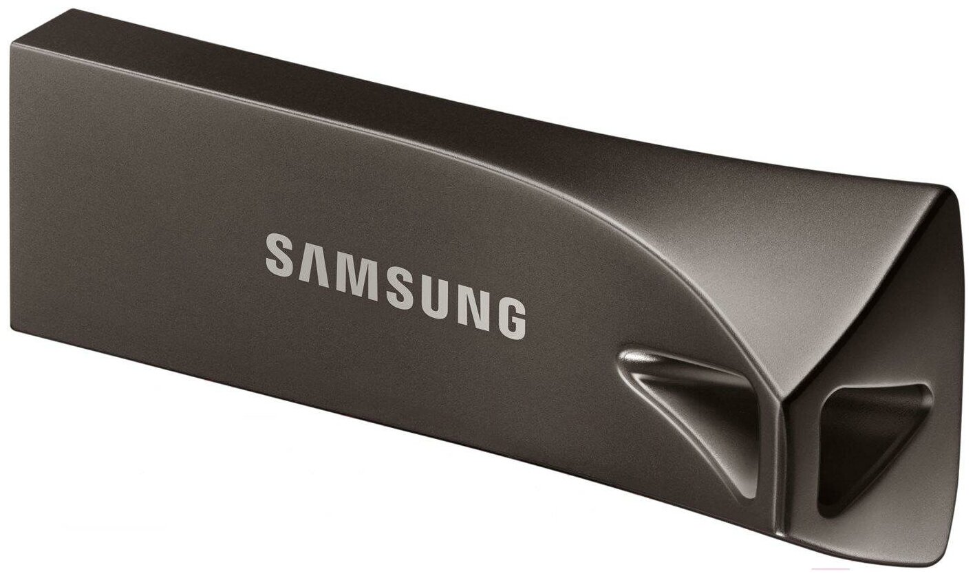 Флеш диск SAMSUNG 256Gb Bar Plus gray (USB Type-A, metal case) (MUF-256BE4/APC)