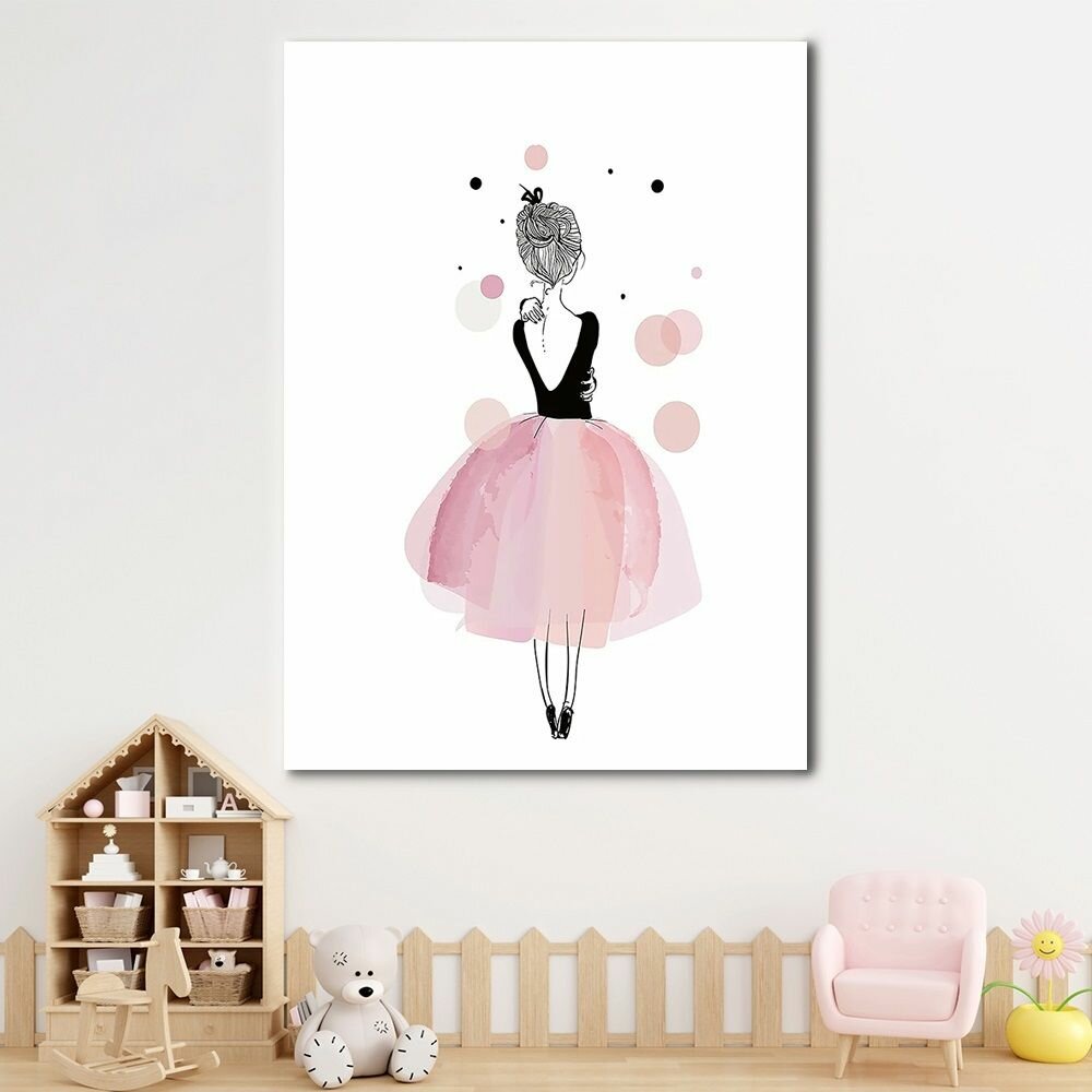 Картина на стену, интерьерная karTTina "Балерина", 50х70см 1шт.