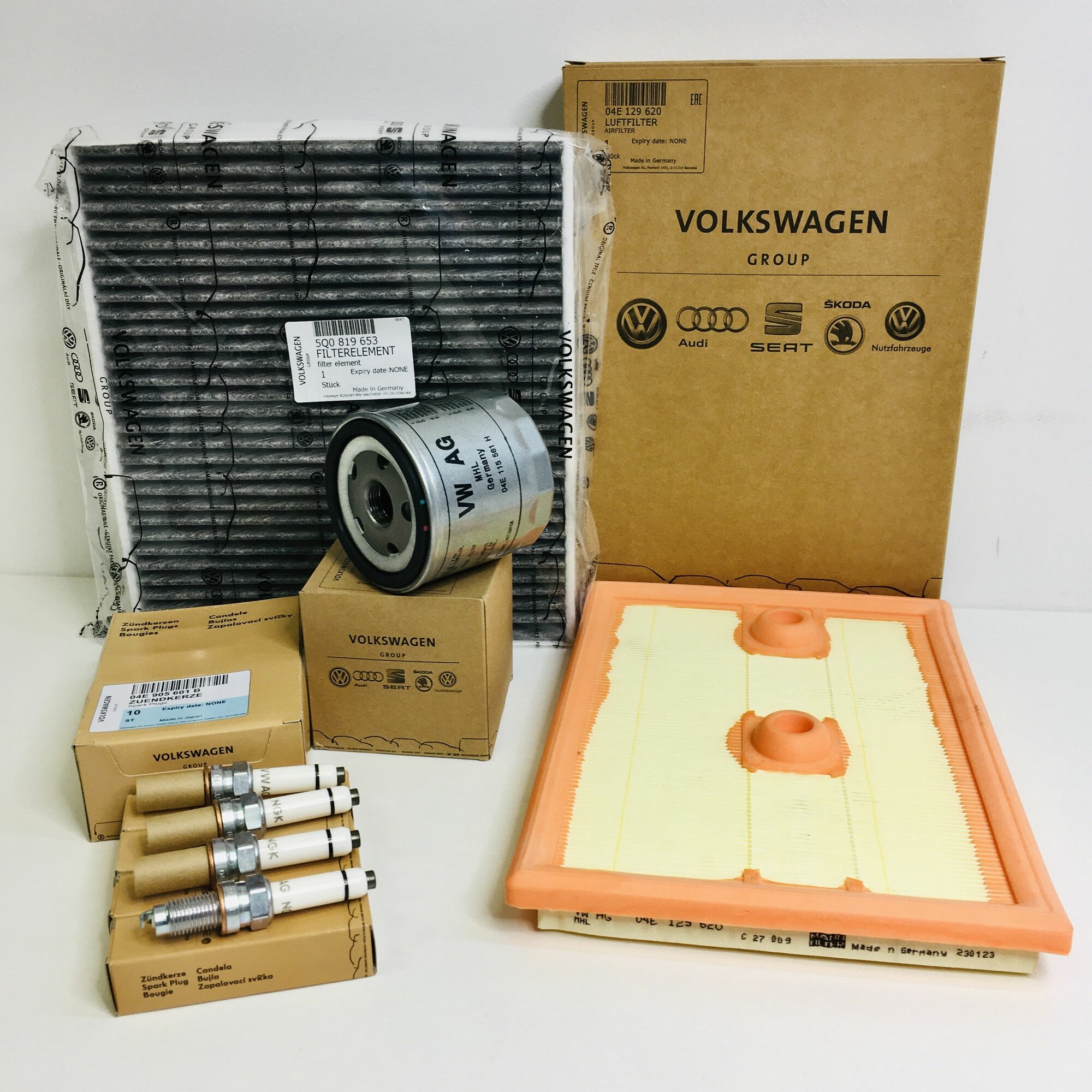 Комплект ТО Octavia лифтбек 3, 4 (1.2 TSI, 1.4 TSI) / Golf VII 5G1 / Q3 II F3B Октавия Гольф Ауди Q3