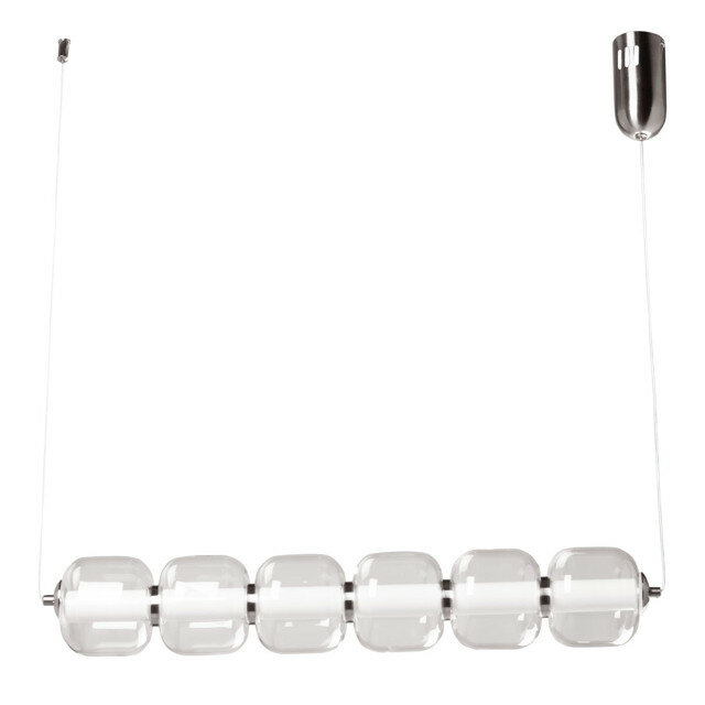 Люстра подвесная DECITY Мадлен 12Вт LED металл стекло акрил хром