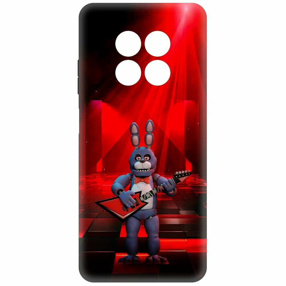 Чехол-накладка Krutoff Soft Case фнаф - Бонни с гитарой для Realme 12 5G черный