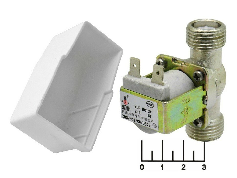 Клапан электромагнитный =12V 1/2" 12VA 0.02-0.8Mpa (для горячей воды)