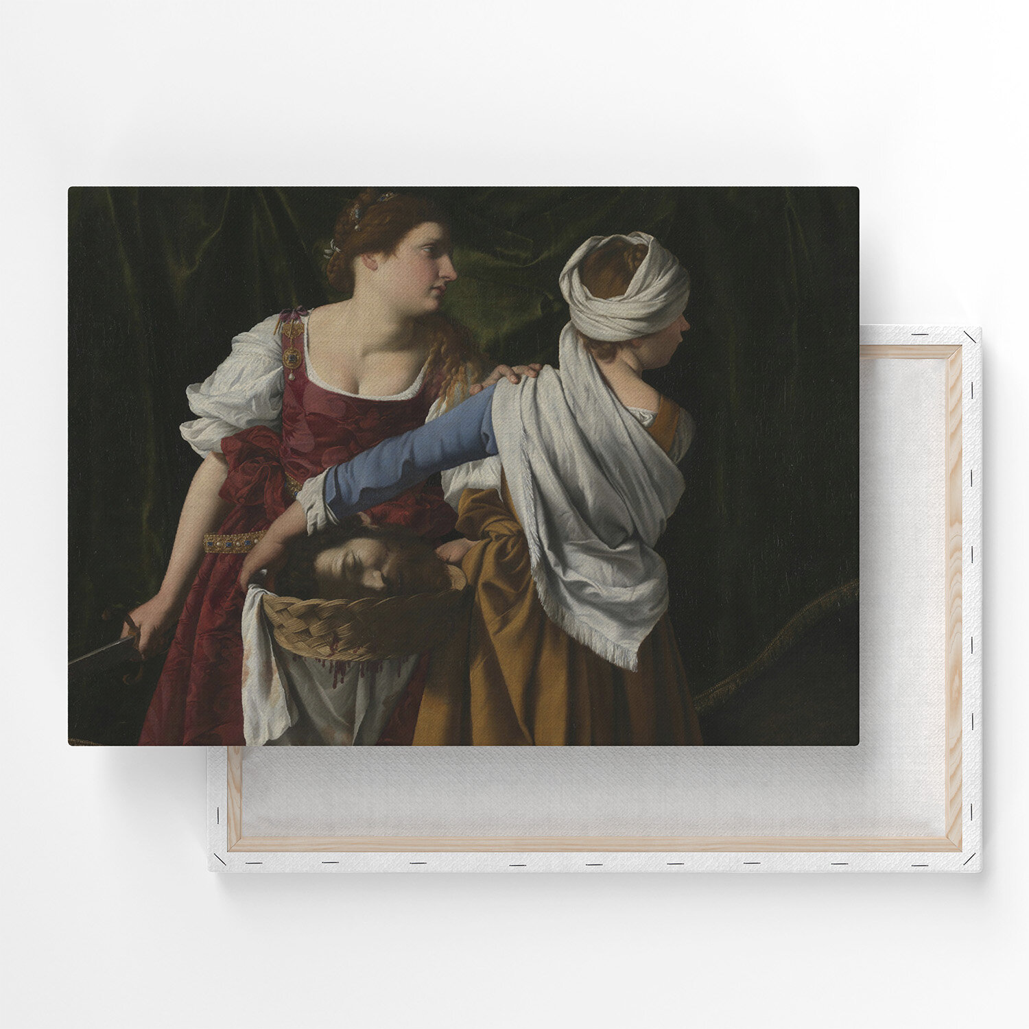 Картина на холсте, репродукция / Орацио Джентилески - Judith and her Maidservant / Размер 30 x 40 см