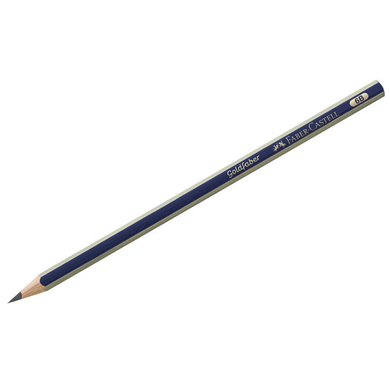 24 шт. Карандаш ч/г Faber-Castell "Goldfaber 1221" 6B, заточен.