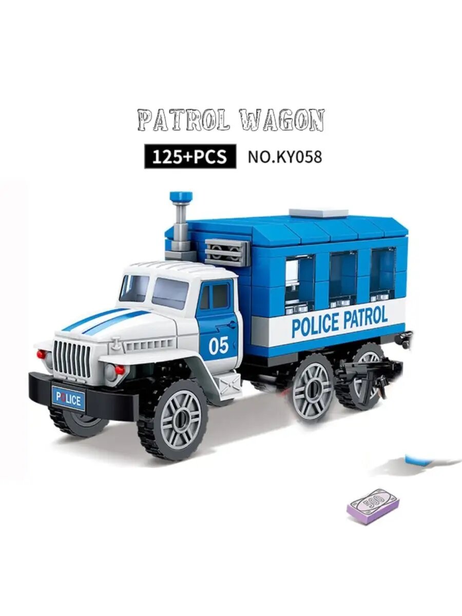 Конструктор Cities Город Сити Полицейская машина Грузовик