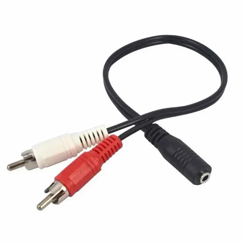 RCA аудиокабель JCD 2xRCA - 3,5 мм 25 см