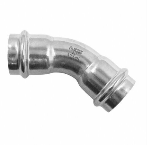 Отвод Santechsystems AISI 304 45гр Дн 22 пресс