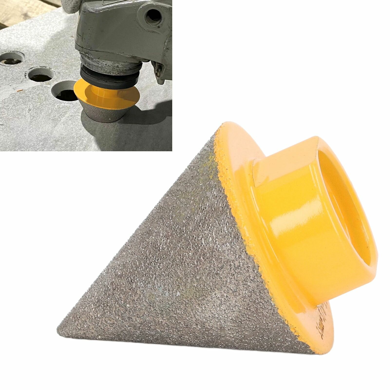 Алмазная фреза для снятия фаски, 60 градусов, зернистость 80, высокая твердость, расширяющая зенковка для формирования отверстий для керамики