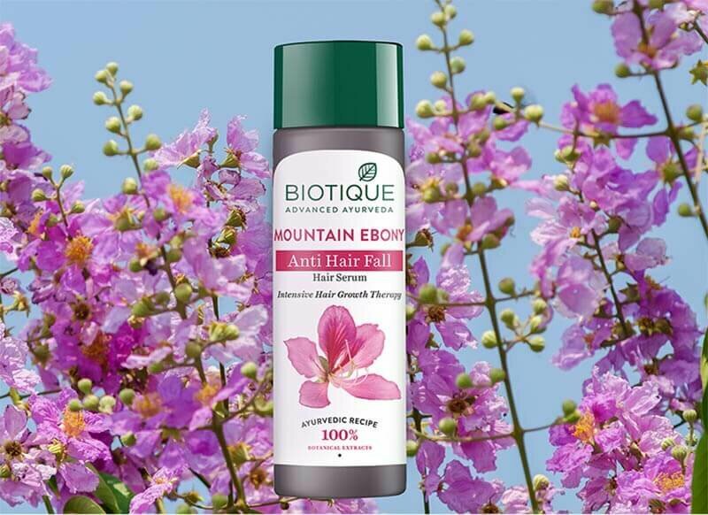 Питающая сыворотка горное черное дерево для роста волос, против выпадения Биотик MOUNTAIN EBONY, Anti Hair Fall, Hair Serum, Biotique 120 мл.