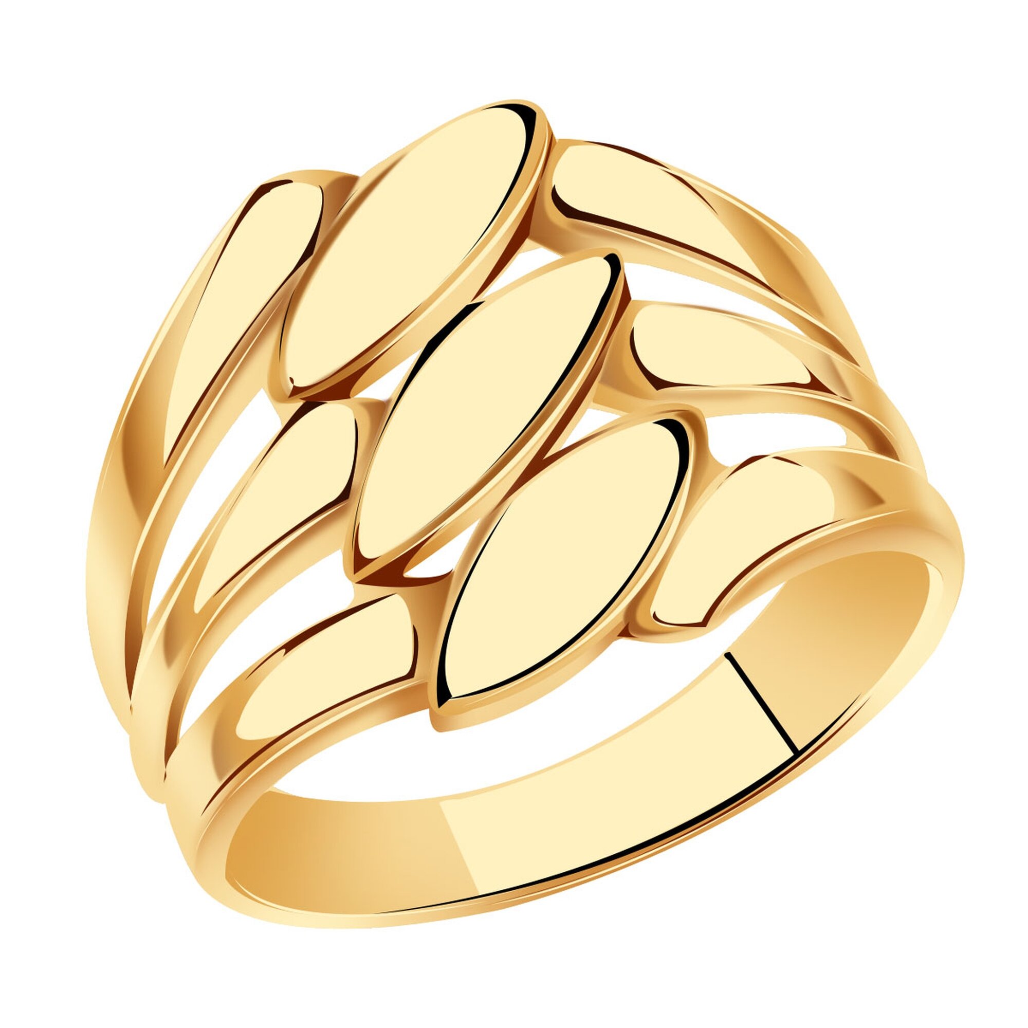 Кольцо, красное золото, 585 проба