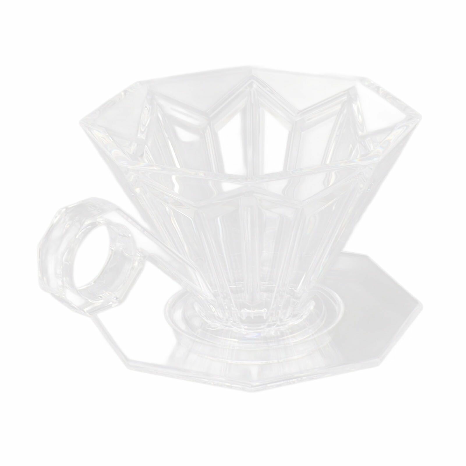 Капельница для кофе, полимерная капельница для рук, фильтр для заваривания кофе, коническая чашка с эргономичной ручкой для дома, прозрачная