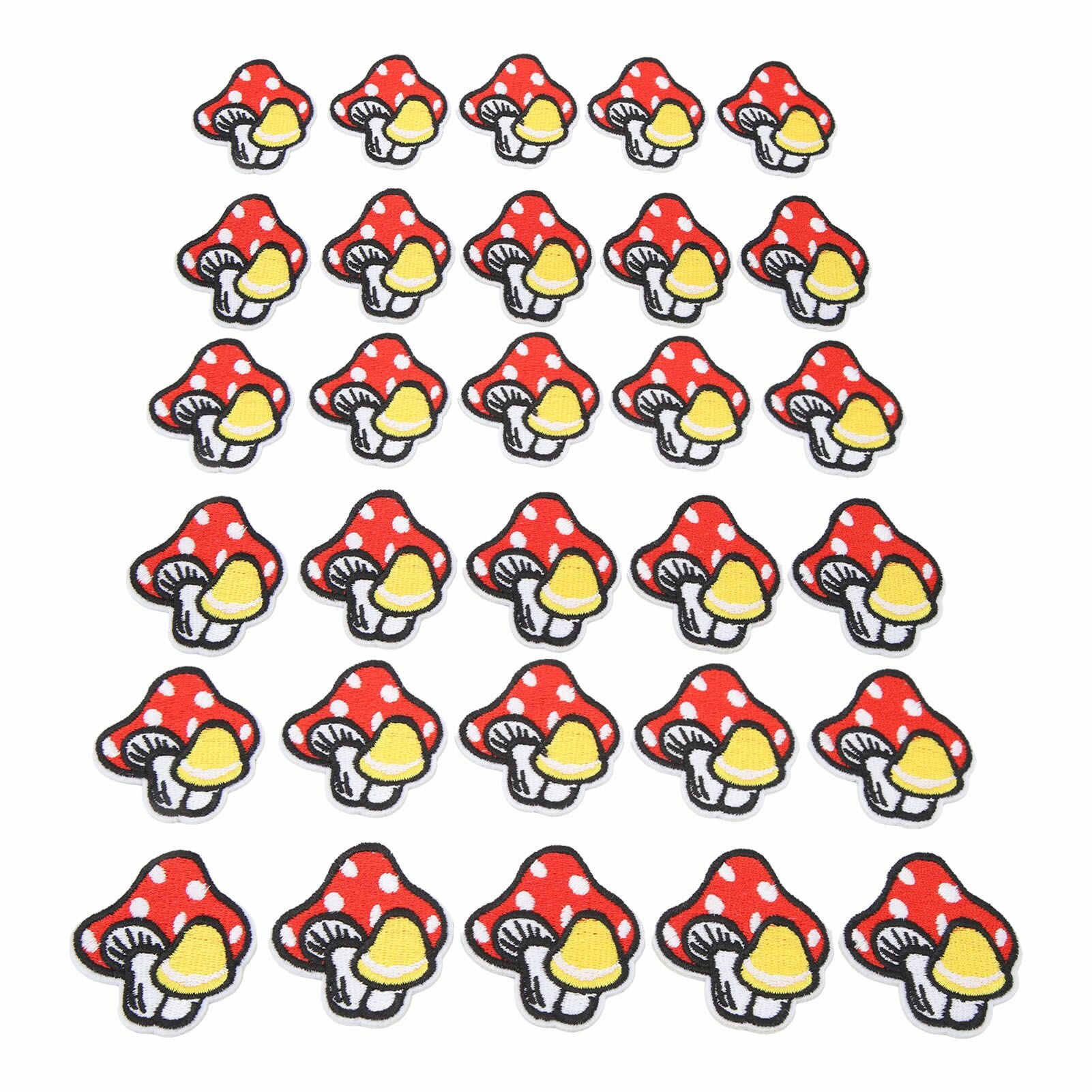 30 шт, утюг в виде гриба, уникальные вышитые своими руками наклейки в виде грибов, пришивные нашивки для одежды, платья, шляпы, украшения растений