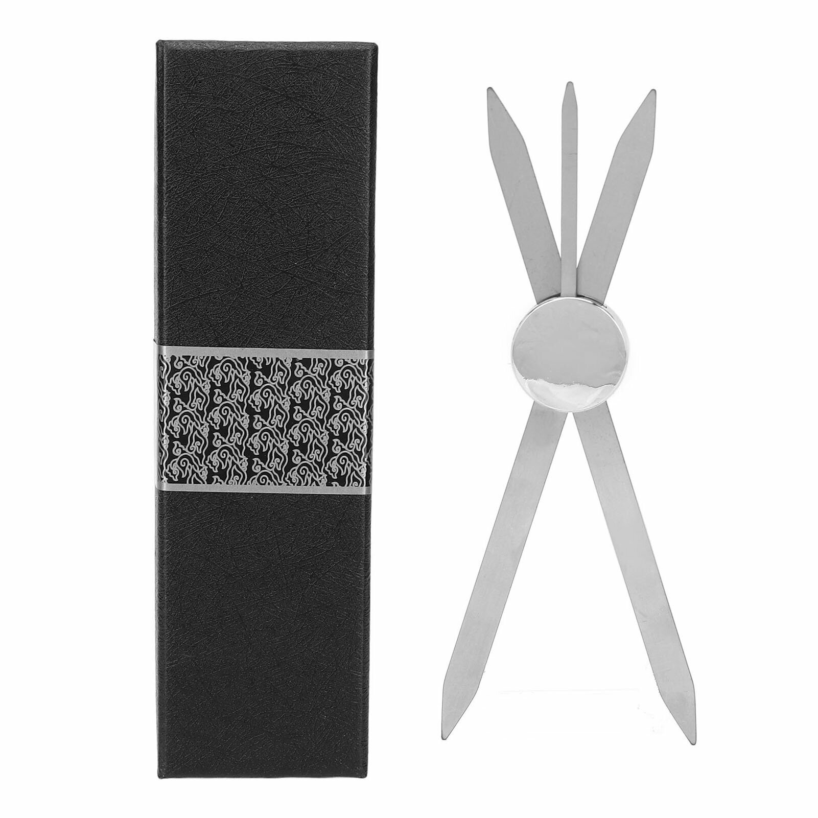 Линейка трафарета для бровей из нержавеющей стали, 3-точечная линейка для позиционирования бровей, линейка для макияжа для микроблейдинга, серебро