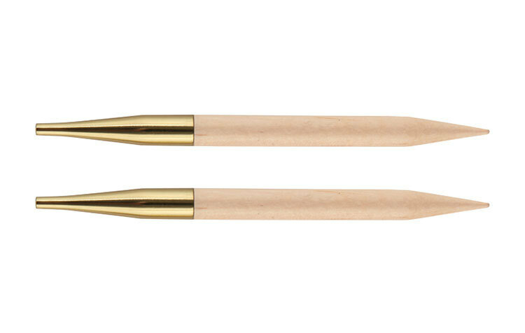 Спицы съемные Knit Pro Basix Birch 3,25 мм, для длины тросика 20 см береза, натуральный, 2 шт