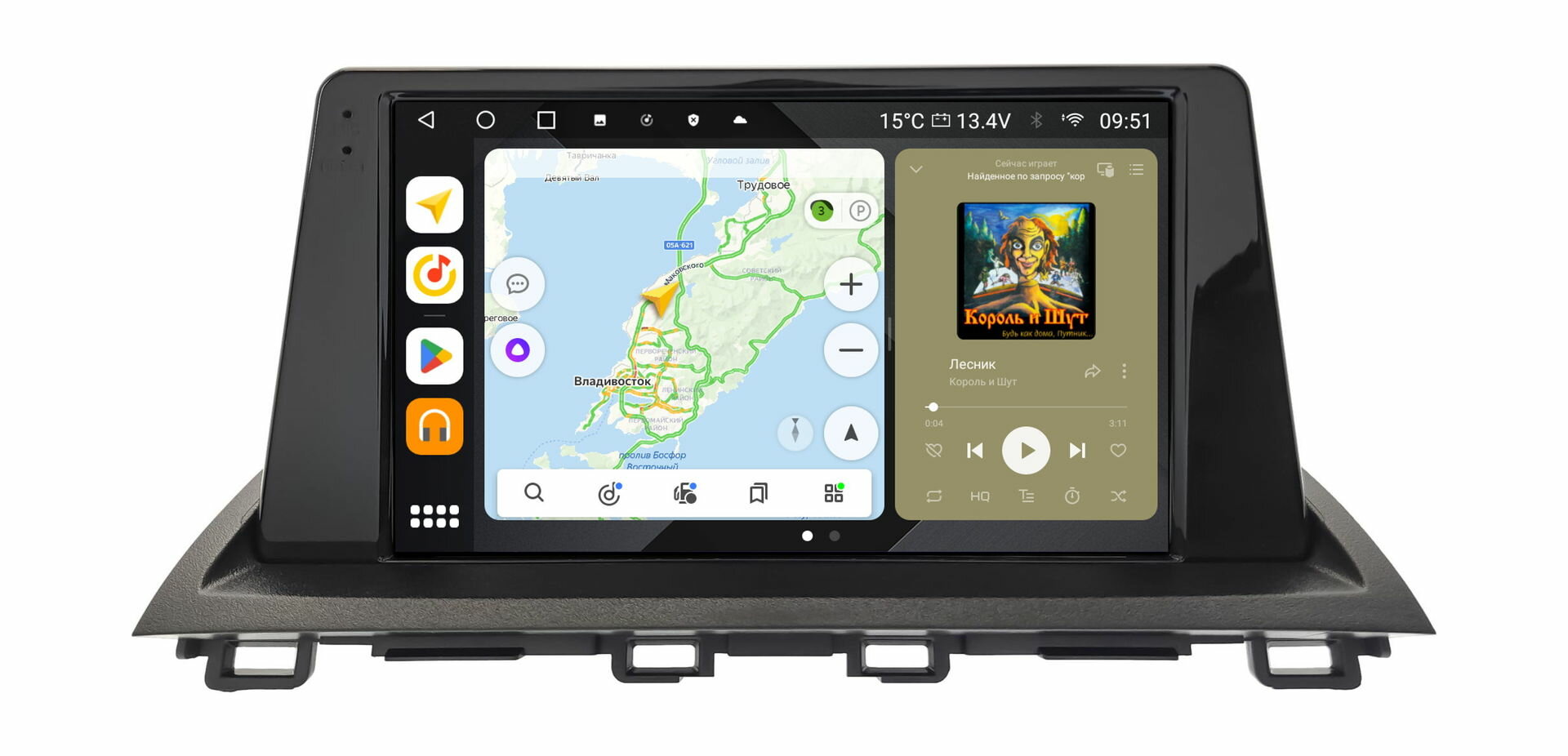 Штатная магнитола Wide Media для Mazda CX-4 2016+ / Android 10, 9 дюймов, 4/32GB, 8 ядер, DSP, 4G