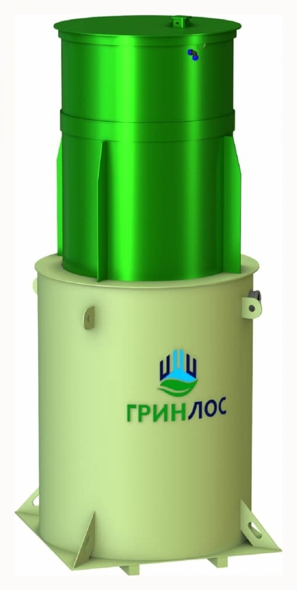 Септик для дома гринлос Аэро 5 Супер Лонг (1 м3/сут, самотечный, на 5 человек)