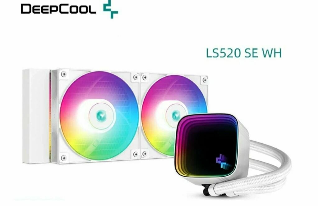 Комплект водяного охлаждения Deepcool LS520 SE WH для процессора