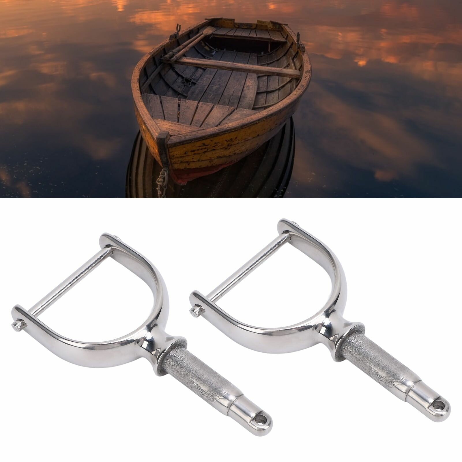 Уключины 2 штуки 12 дюймов нержавеющая сталь для каноэ лодок каяков