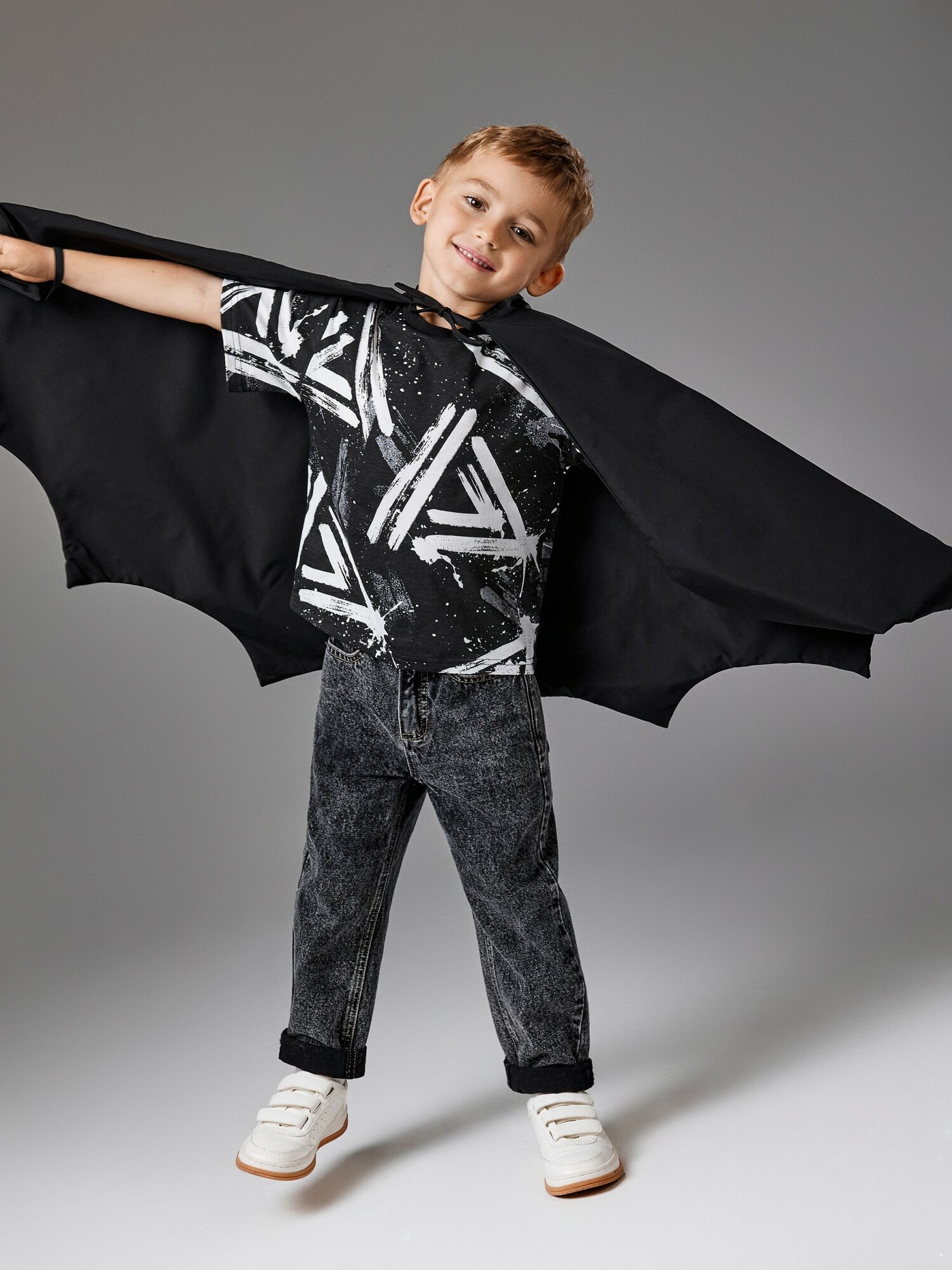 Накидка-мантия "Бэтмен", для мальчиков, полиэстер 100%, для праздника, размер 1