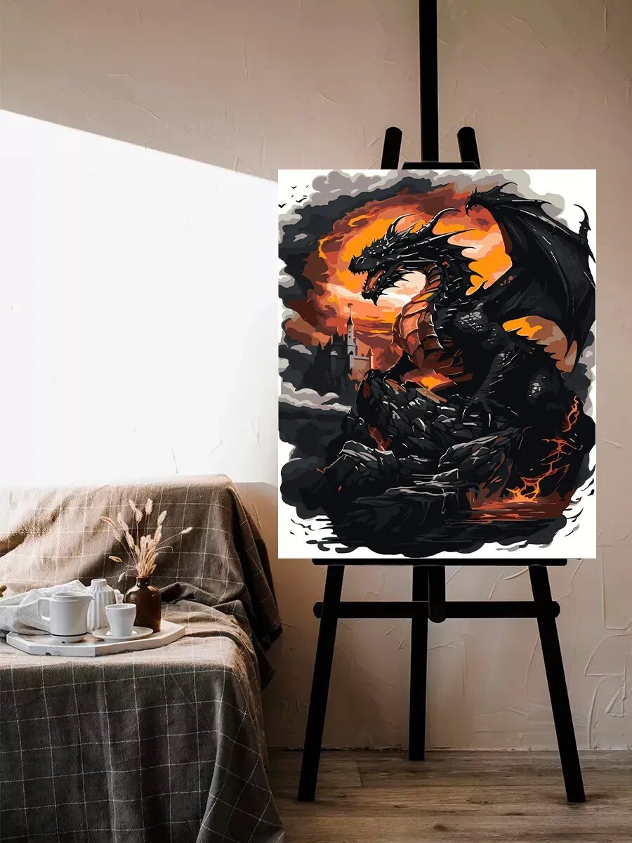 Картина по номерам Дракон