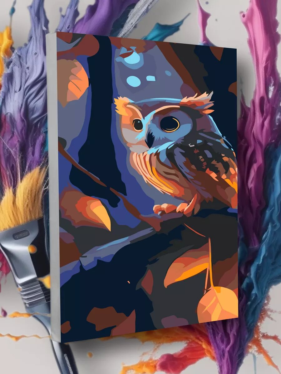 Картина по номерам Сова