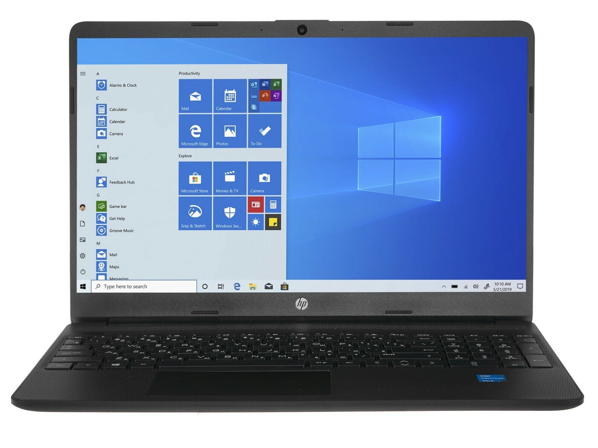 15,6" Ноутбук HP 15S-FQ2028UR (2Y4F6EA) черный - 1920x1080, SVA, Intel Pentium Gold 7505, ядра: 2 x 2 ГГц, 4 ГБ, SSD 256 ГБ, Intel UHD Graphics, Windows 10 Home