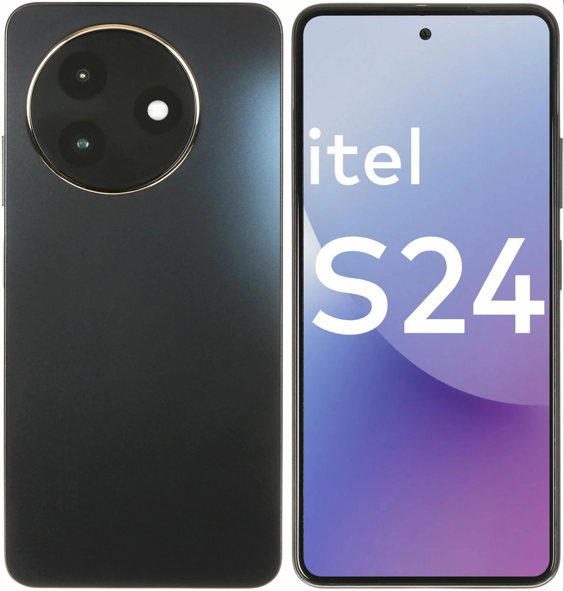 Смартфон Itel S24 6.6" 256 ГБ черный