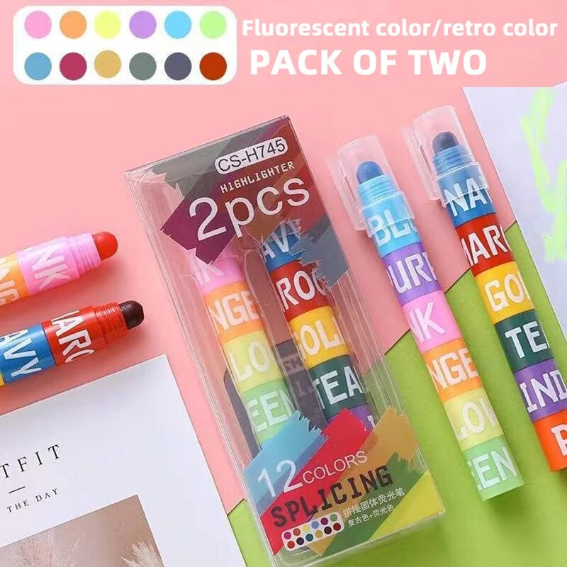 Kawaii многоцветный маркер 12 цветов