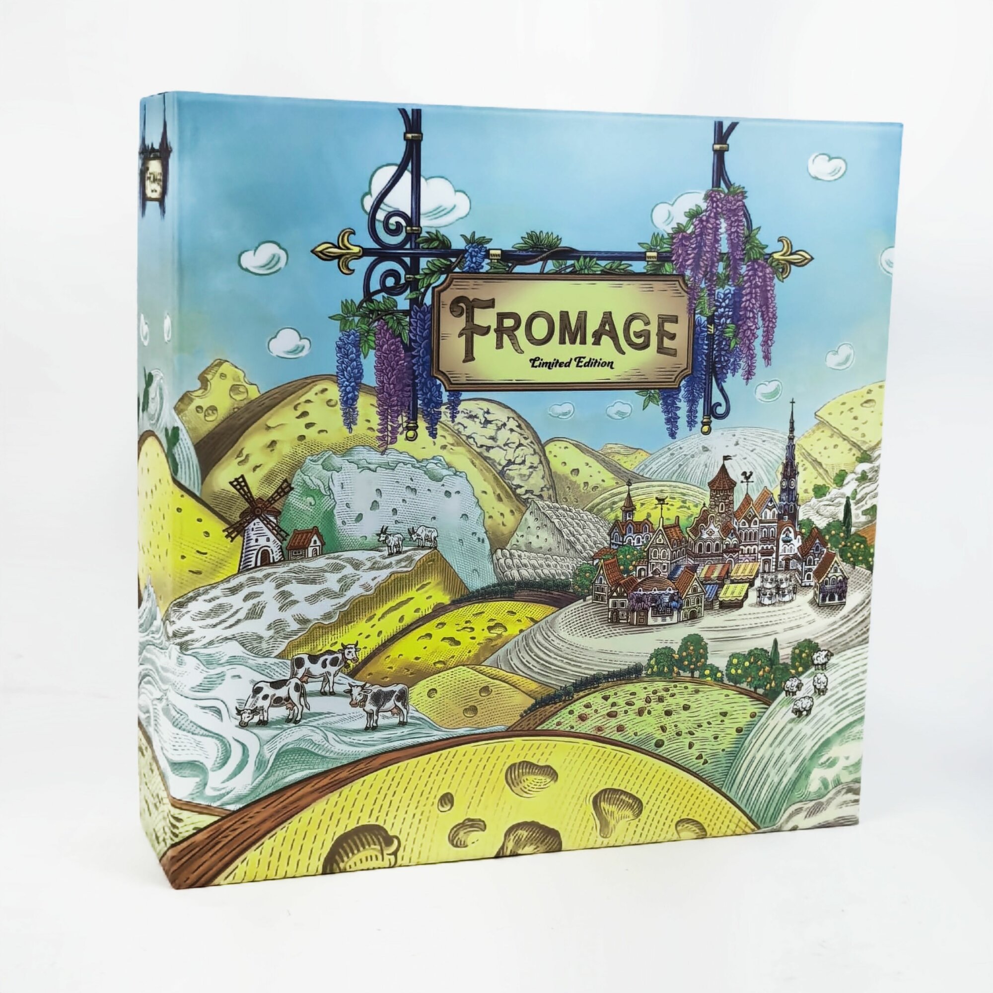 Настольная игра FROMAGE (Китайская версия): Семейная сырная стратегия для 1-4 игроков, 30-45 мин. Веселая игра с расстановкой рабочих в стиле французской сыроварни