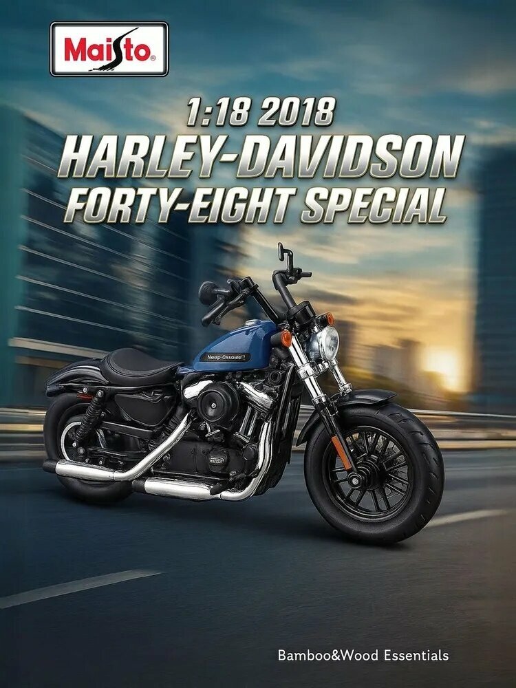 Масштабные модели мотоциклов Harley-Davidson 1:18 CVO Road Glide, Breakout, Heritage Springer, Heritage Classic, Road King Special, Electra Glide и другие