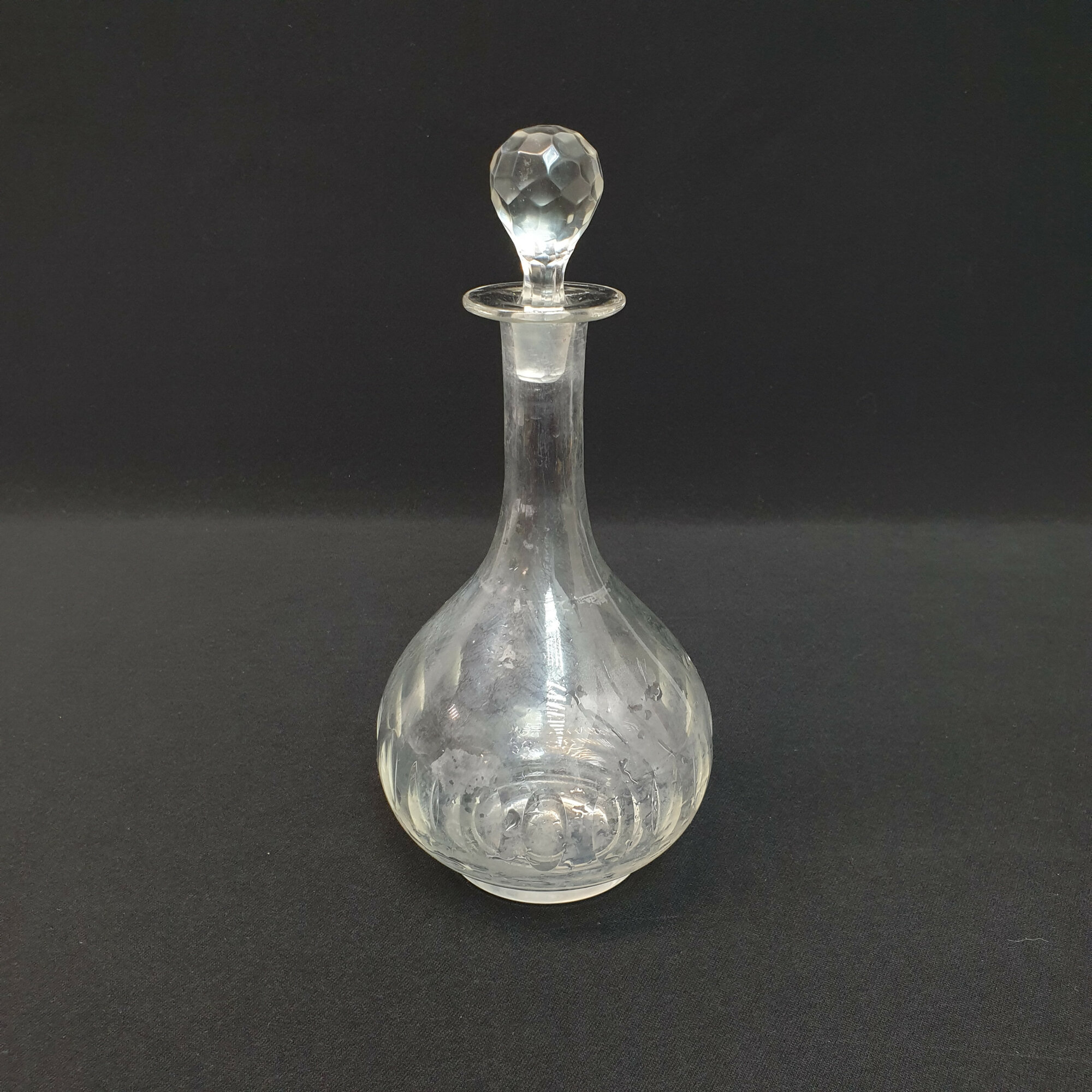 Графин штоф Мальцов, стекло 0.5 л, антиквариат до 1917 г.