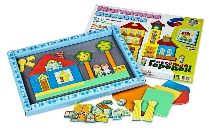 Магнитная мозаика Веселый городок , 248 элементов