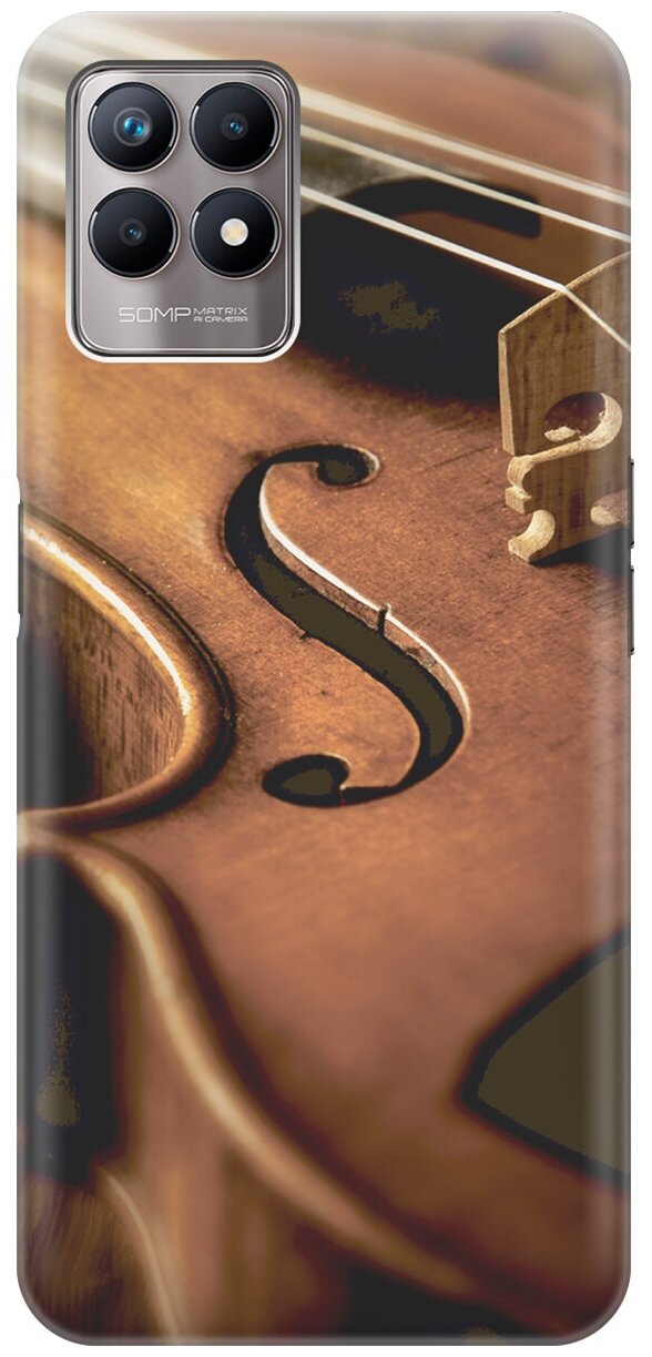 Силиконовый чехол Струны скрипки на Realme 8i / Рилми 8 ай