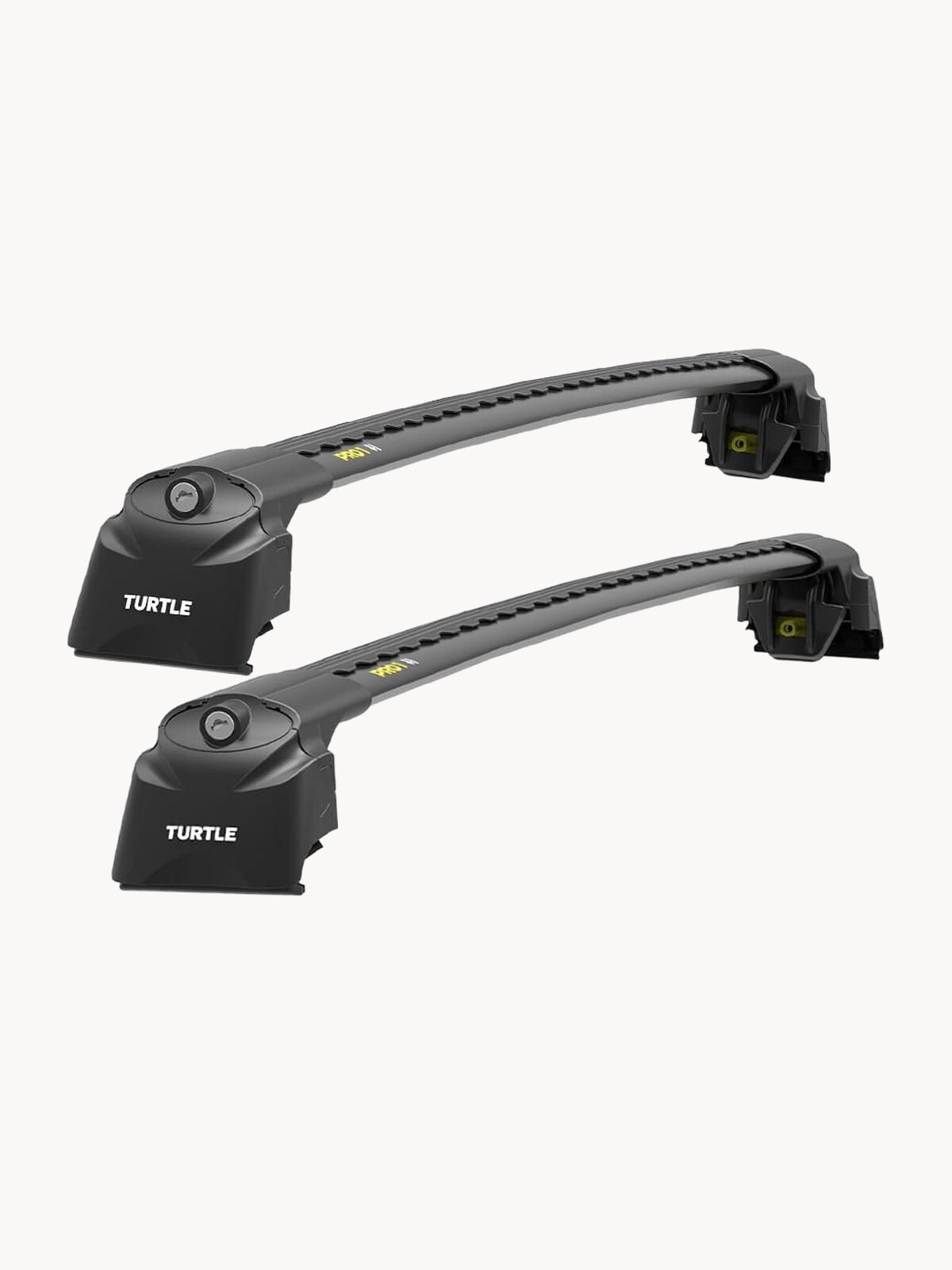 Багажник универсальный на интегрированные рейлинги для автомобиля с замком, черный