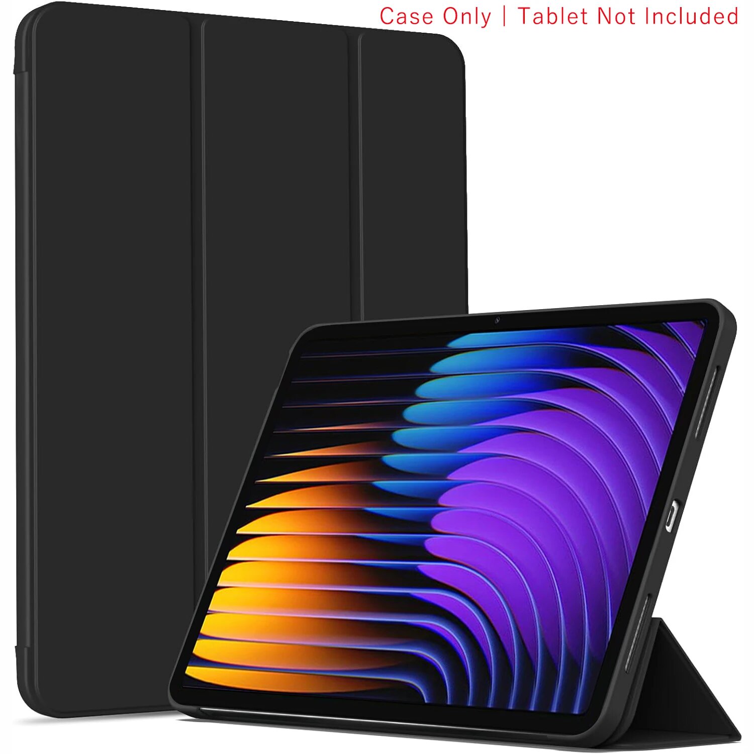 Черный чехол-подставка для Xiaomi Pad 7 11.2"