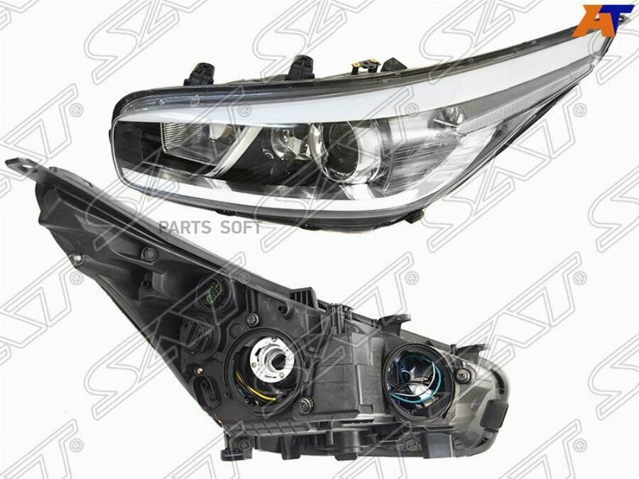 Фара Kia Ceed 12-18 (Слева/ Галоген/ С электрокорректором) SAT ST-223-1149L | цена за 1 шт