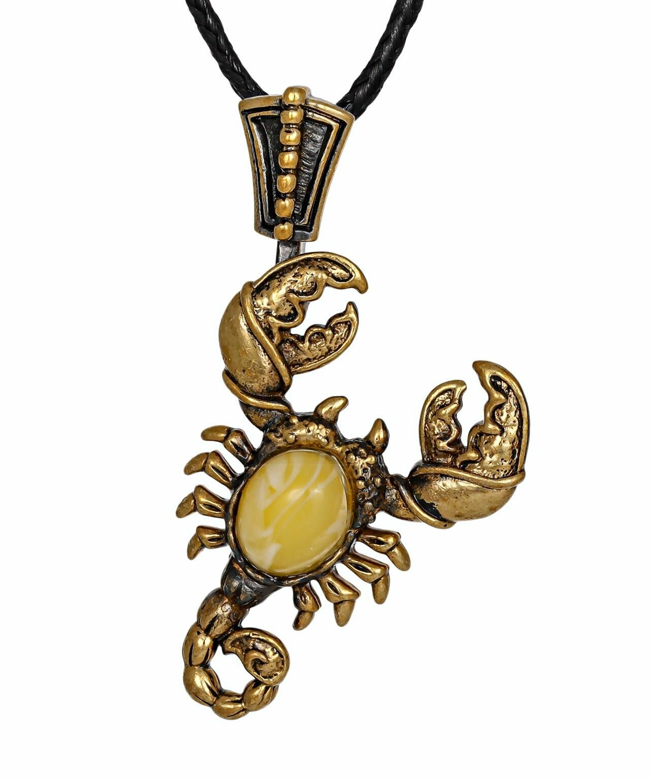 Подвеска, янтарь прессованный