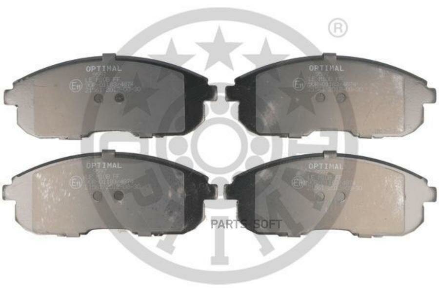 OPTIMAL BP-09597 Колодки тормозные дисковые комплект NISSAN: 200 SX (S13) ()