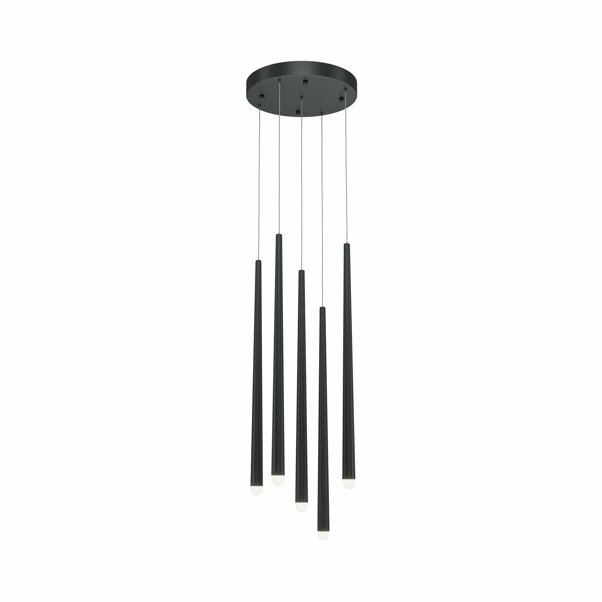 Светильник потолочный подвесной светодиодный черный Maytoni Cascade MOD132PL-L30BK